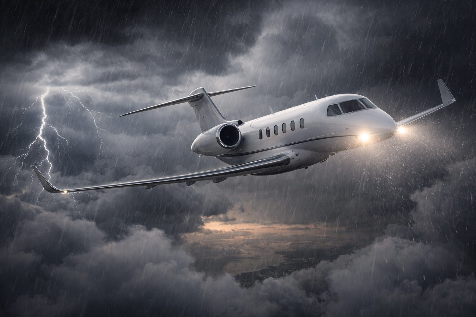 Can Private Jets Fly in Bad Weather? - Iconic Jet Club